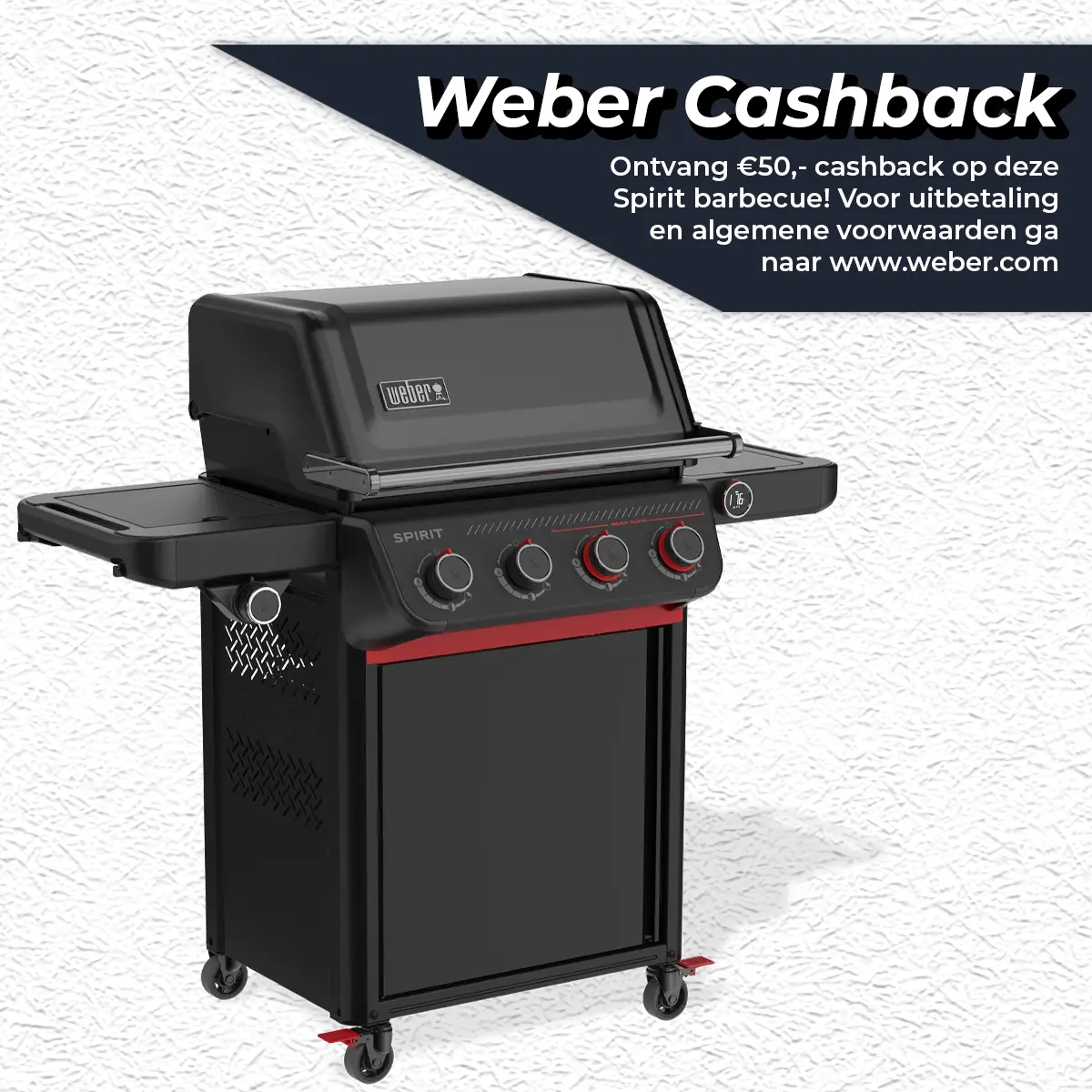 Gasbarbecue Weber spirit epx-435r stealth met draaispit - BBQkopen ...