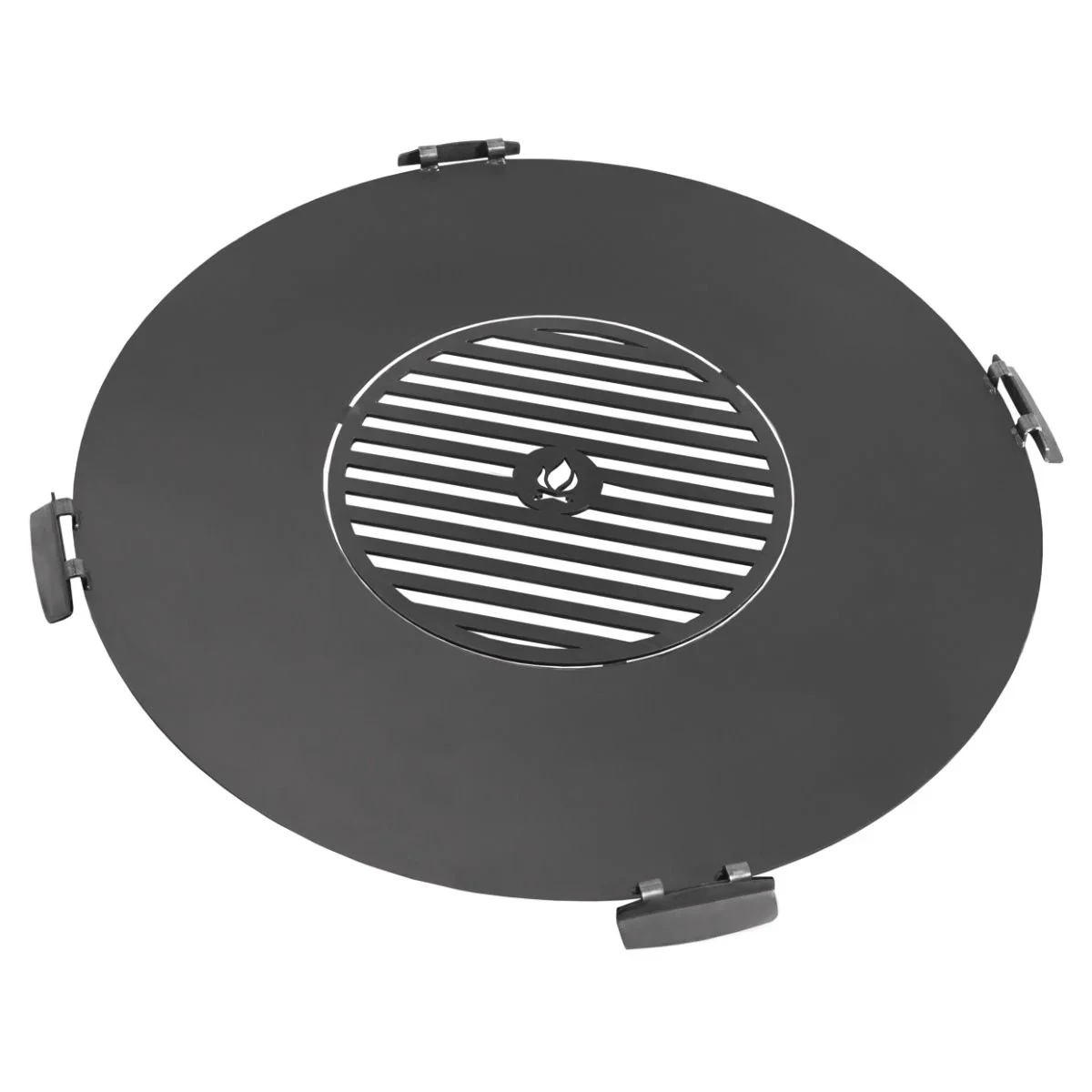 Grillplaat dia 78 cm met grillrooster 36 cm met 4 handvatten - BBQkopen ...